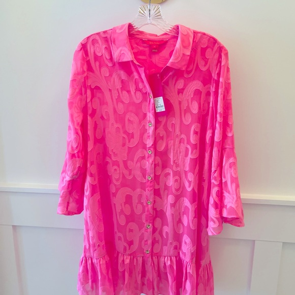 Lilly Pulitzer | Swim | Nwt Lilly Pulitzer Pink Linley Coverup Medium ...
